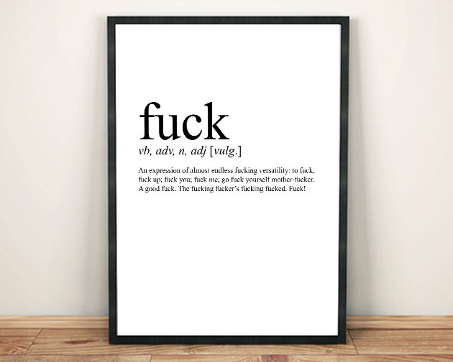Fck Print Rude Swear Word Definition Typography Art Etsy Fck Print Rude Swear Word Definition Typography Art Etsy