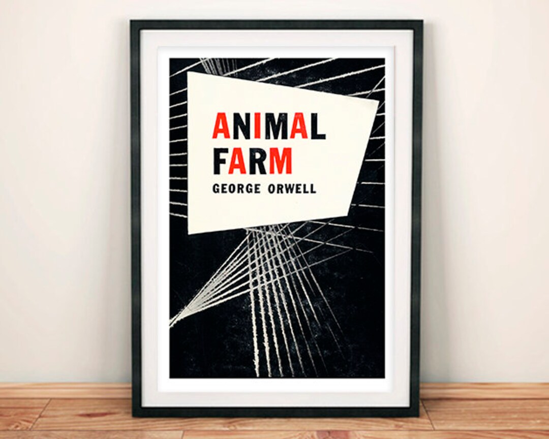 Animal Farm Poster: Vintage George Orwell Book Cover Art Print - Etsy