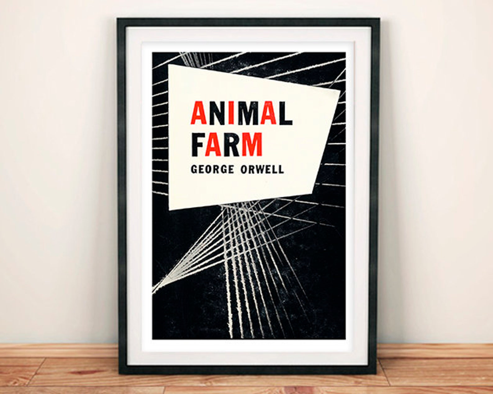 Animal Farm Poster: Vintage George Orwell Book Cover Art Print - Etsy