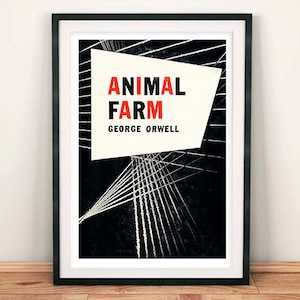 Animal Farm Poster: Vintage George Orwell Book Cover Art Print - Etsy