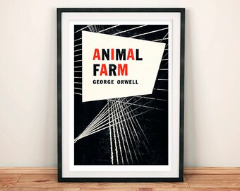 ANIMAL FARM Quote Poster Print, George Orwell Typography Print all ...
