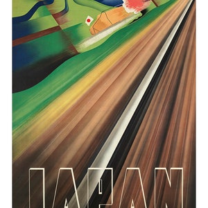 Japanese Train Poster: Vintage Shinkansen Tourism Print - Etsy