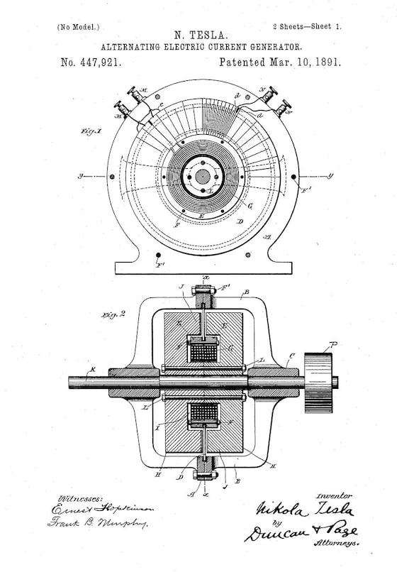 Nikola Tesla Blueprint Plans For Free Energy