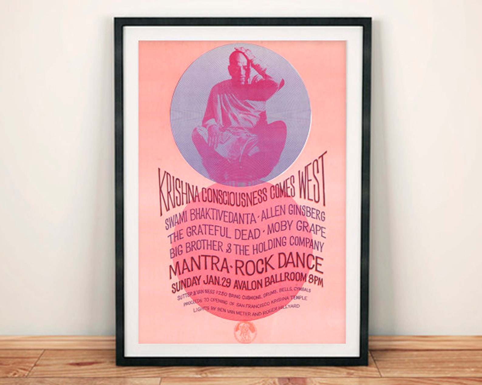 Hippie Music Poster: Pink Concert Festival Poster - Etsy