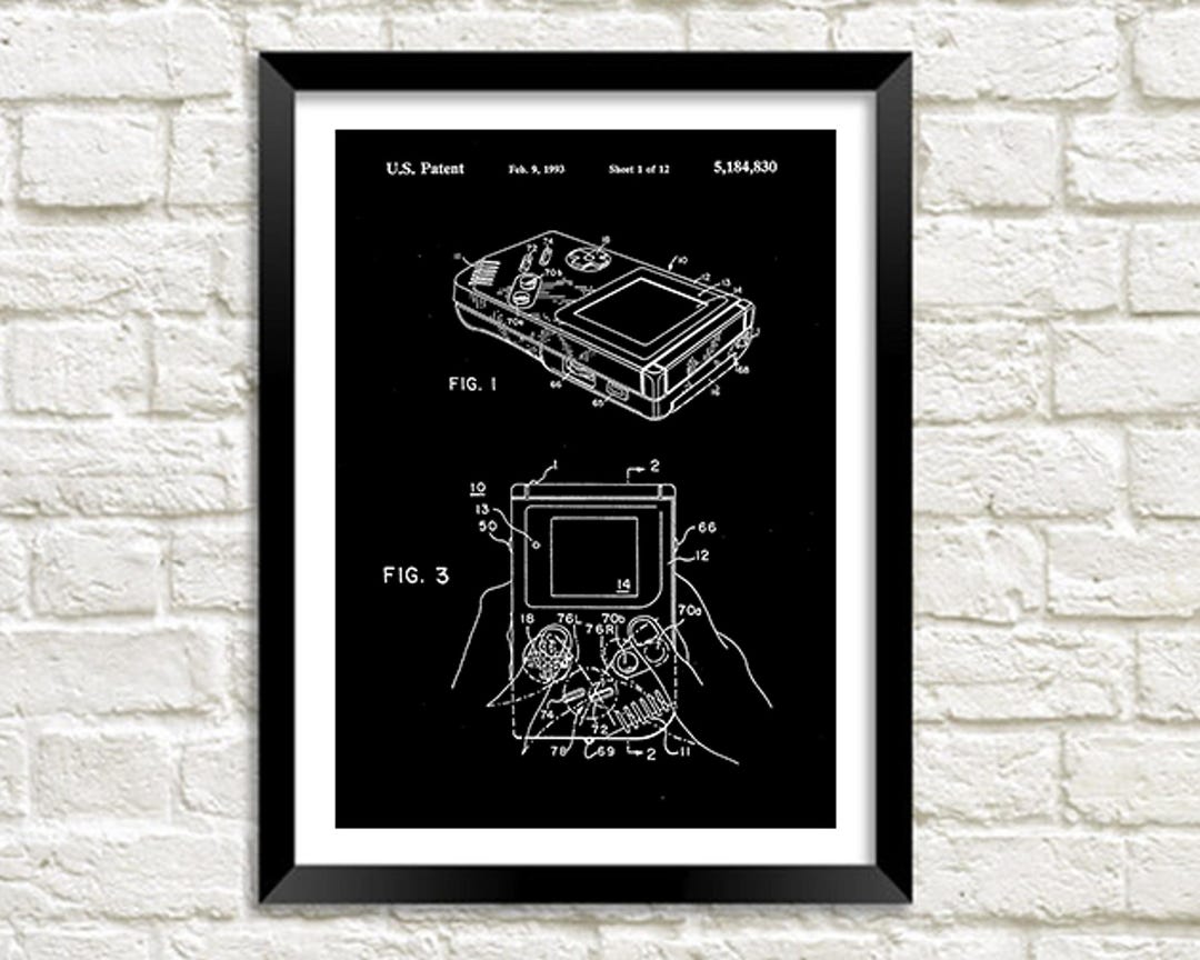 Games Console Patent Print: Vintage Gamer Blueprint Art - Etsy