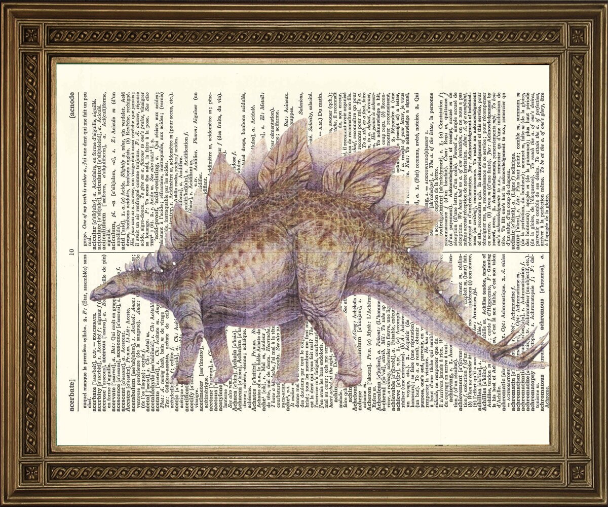 Dinosaur Prints: T-rex Triceratops Stegosaurus | Etsy