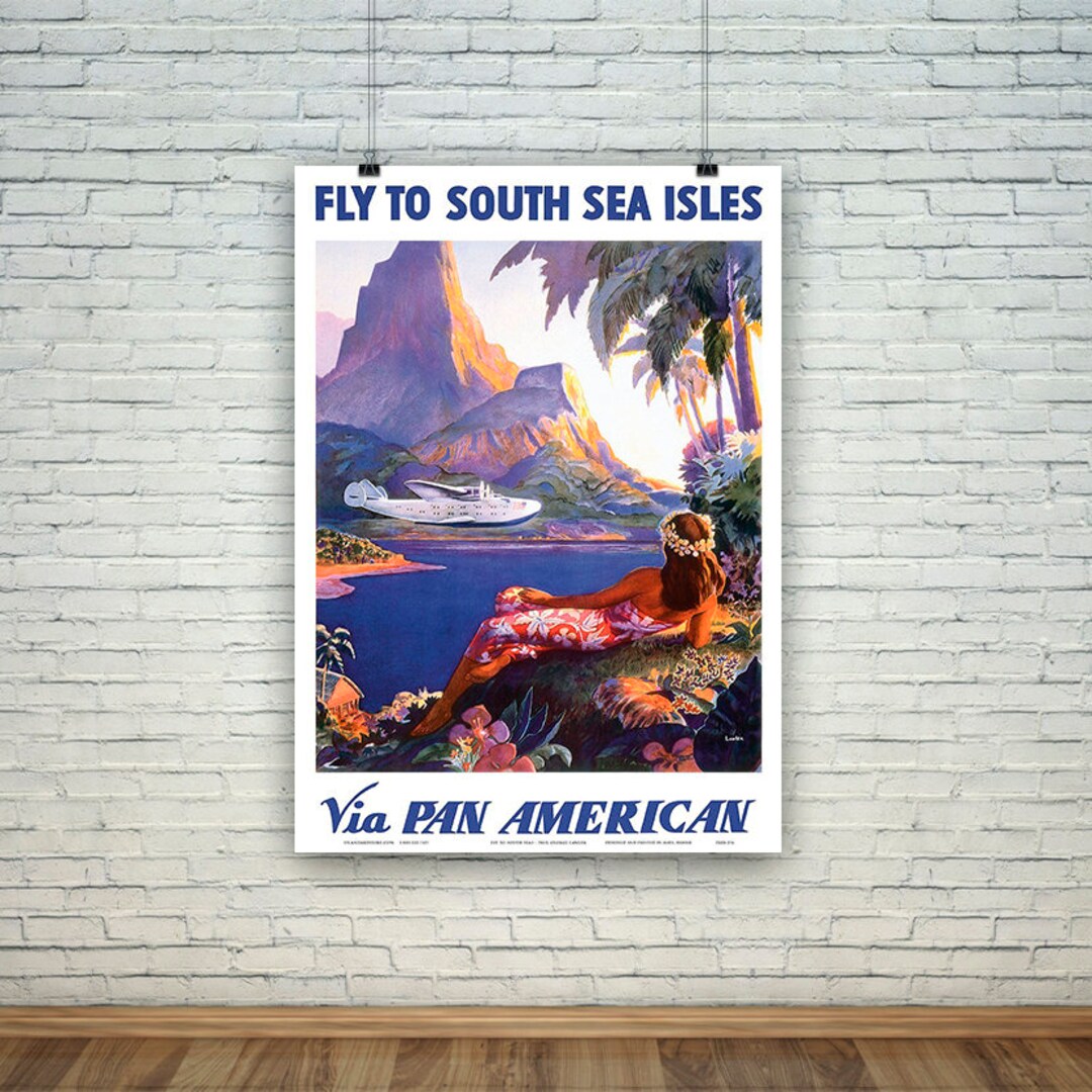 South Pacific Posters: Vintage South Seas Travel Prints - Etsy