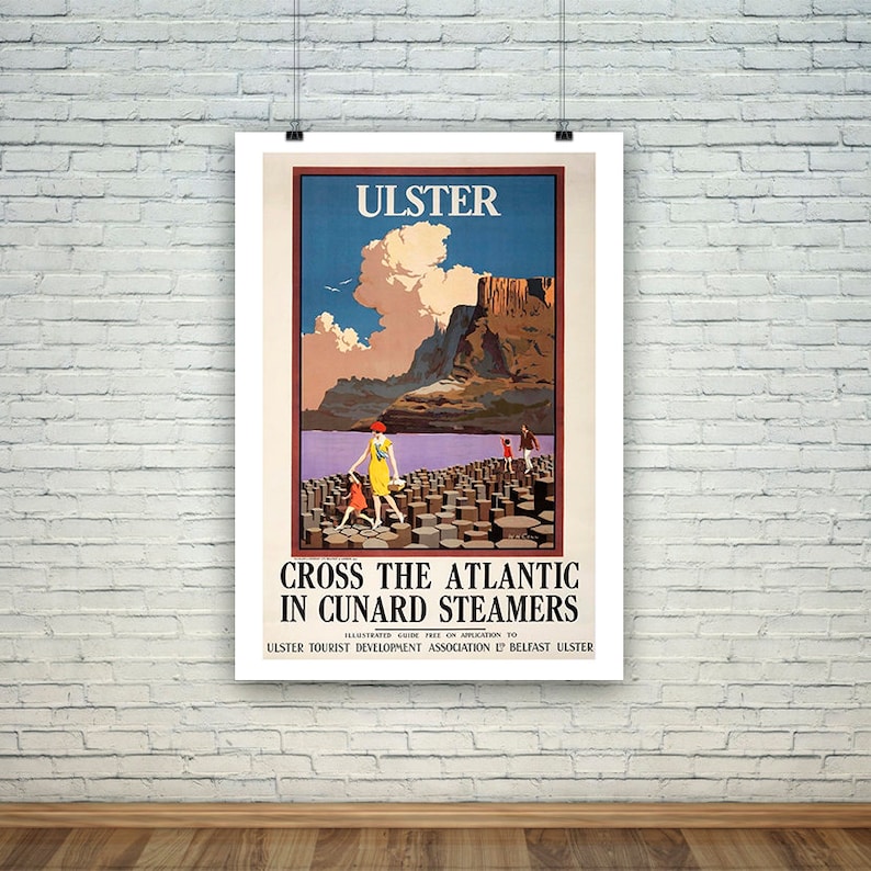 Ulster Print: Vintage Northern Ireland Travel Poster - Etsy