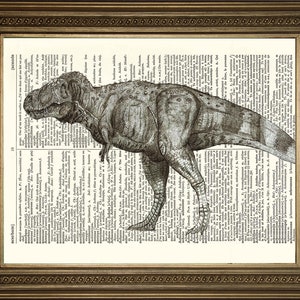 Dinosaur Prints: T-rex, Triceratops, Stegosaurus, Brachiosaurus Art ...
