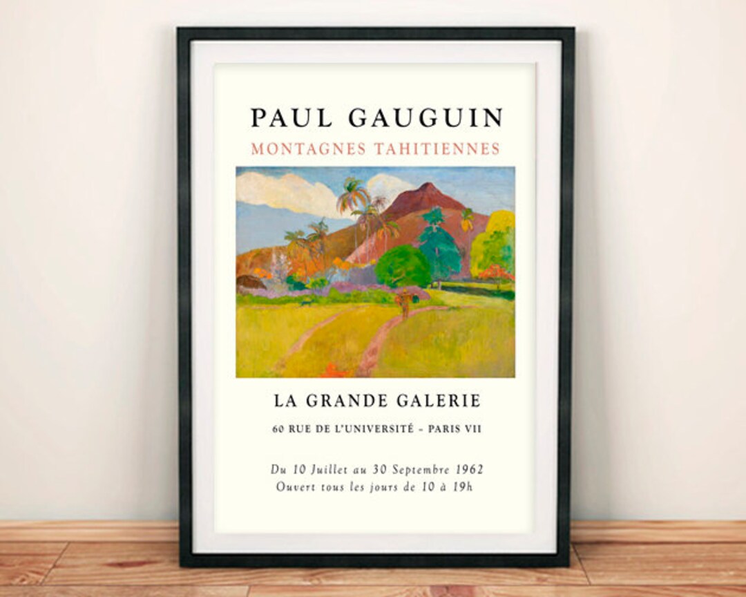 Paul Gauguin Poster: Impressionist Art Gallery Exhibition - Etsy