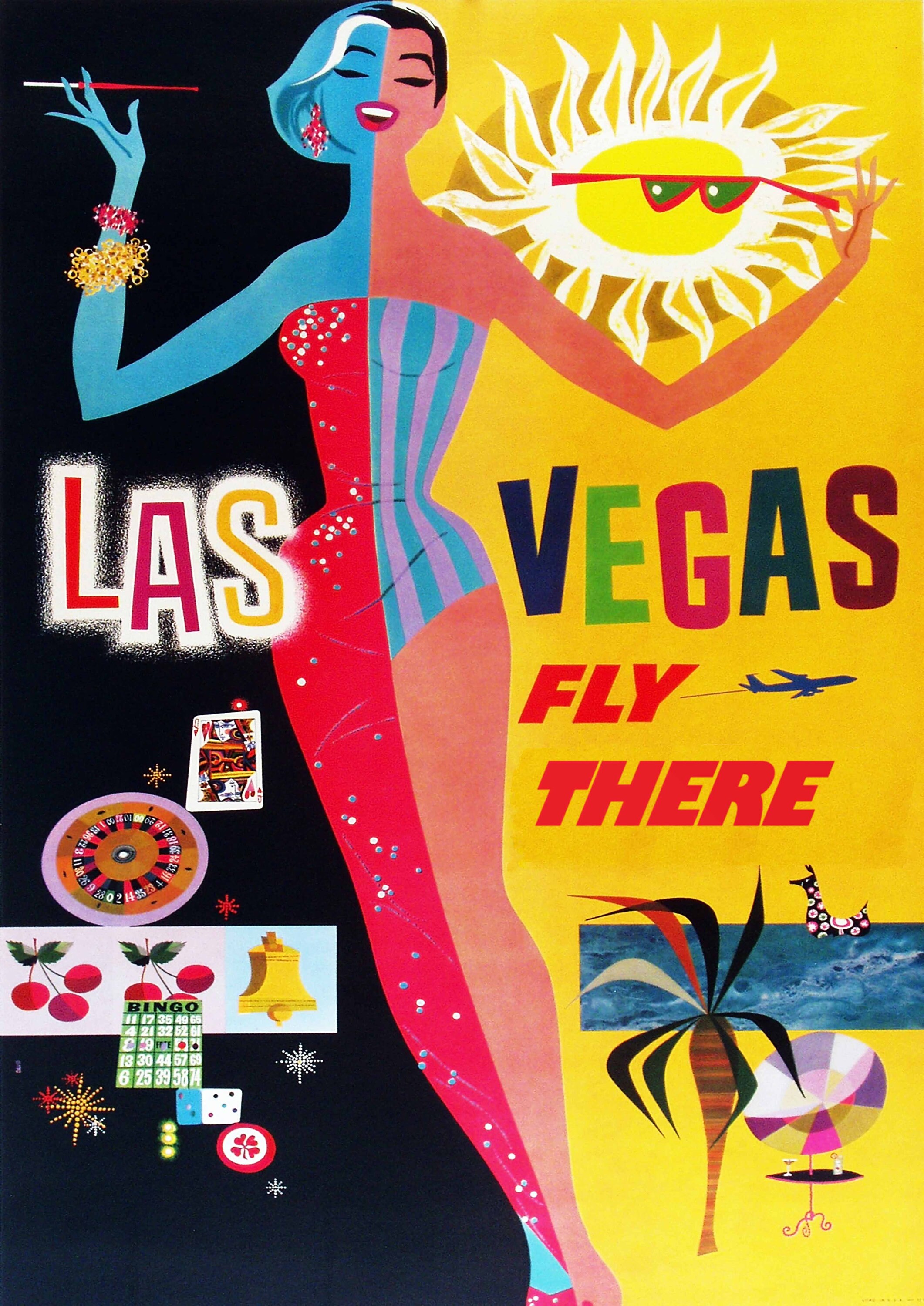 Las Vegas Poster: Vintage American Travel Print - Etsy