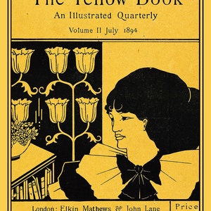 Aubrey Beardsley Prints: Yellow Book Cover Art Illustrations - Etsy UK