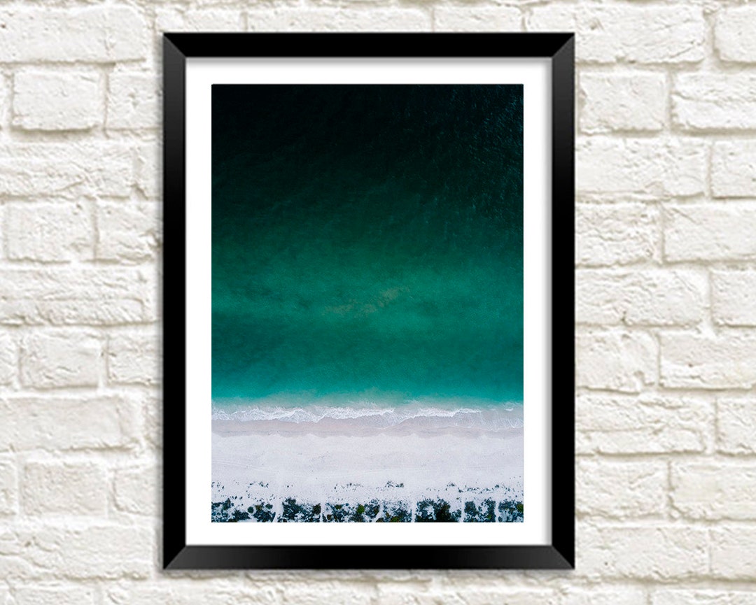 Ocean Waves Print: Minimalist Beach Tide Photo Art Poster - Etsy