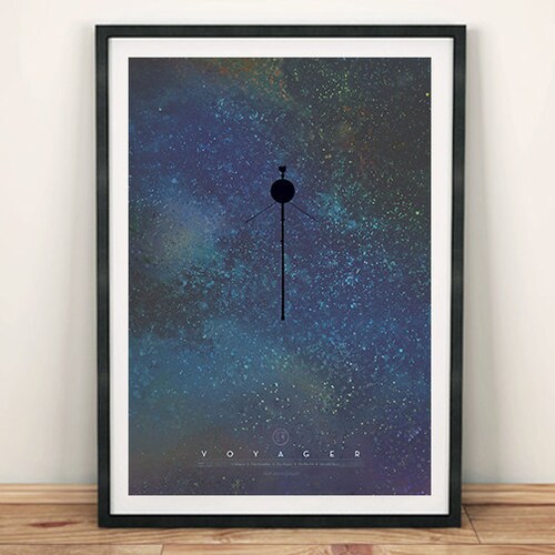 NASA Voyager Poster Explorer Spacecraft Art Print - Etsy UK
