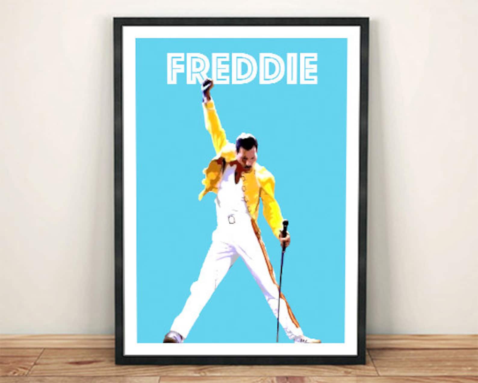 Freddie Mercury Poster Queen Singer Art Print Etsy