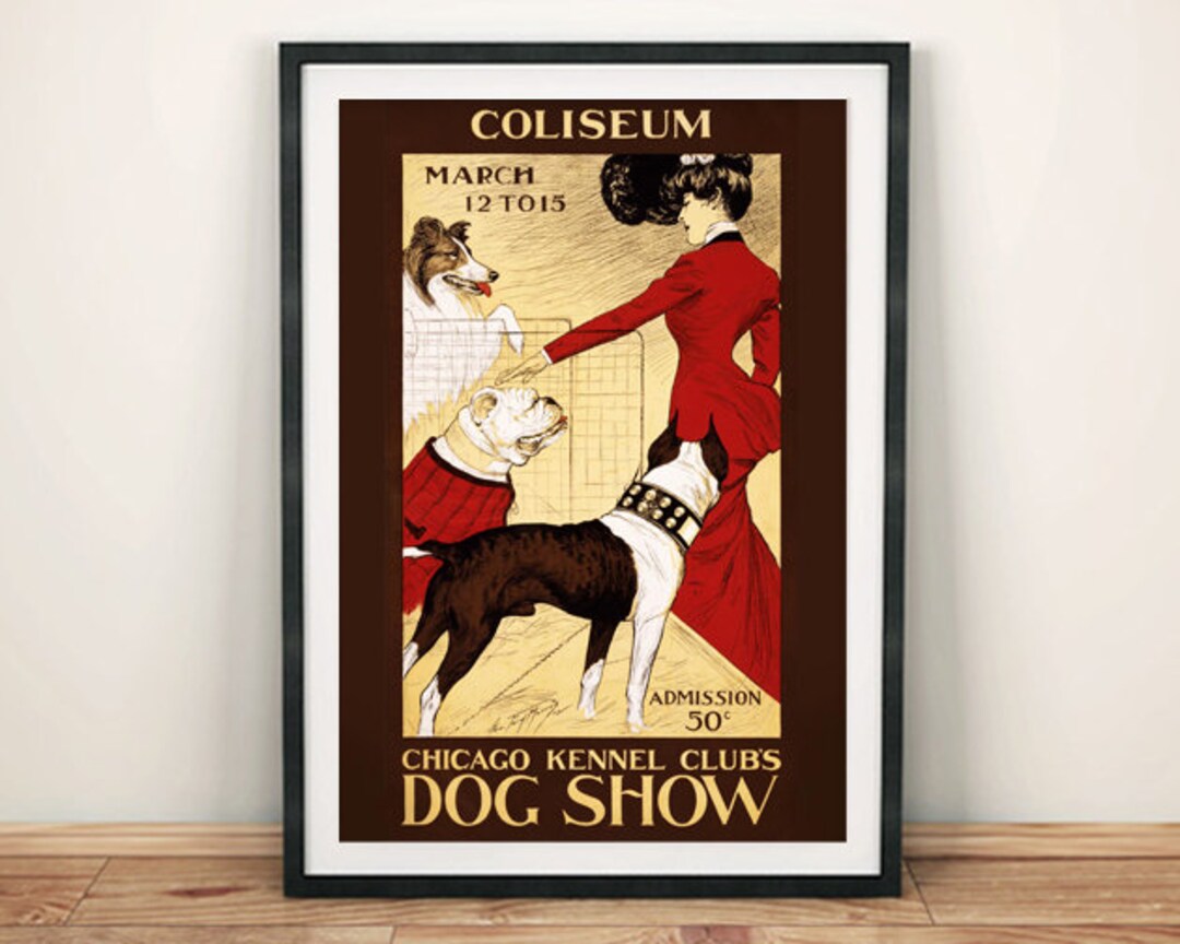 Dog Show Poster: Vintage Kennel Club Advert Print - Etsy
