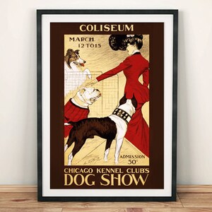 Dog Show Poster: Vintage Kennel Club Advert Print - Etsy
