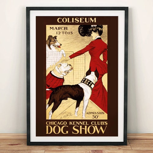 Dog Show Poster: Vintage Kennel Club Advert Print - Etsy