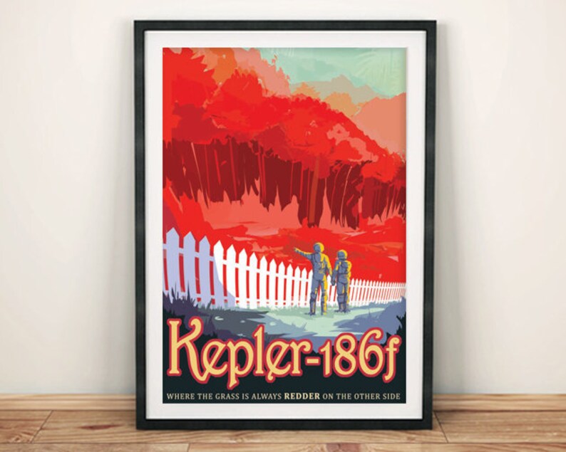 NASA Kepler 186f Poster Visions of the Future | Etsy NASA Kepler 186f Poster Visions of the Future | Etsy