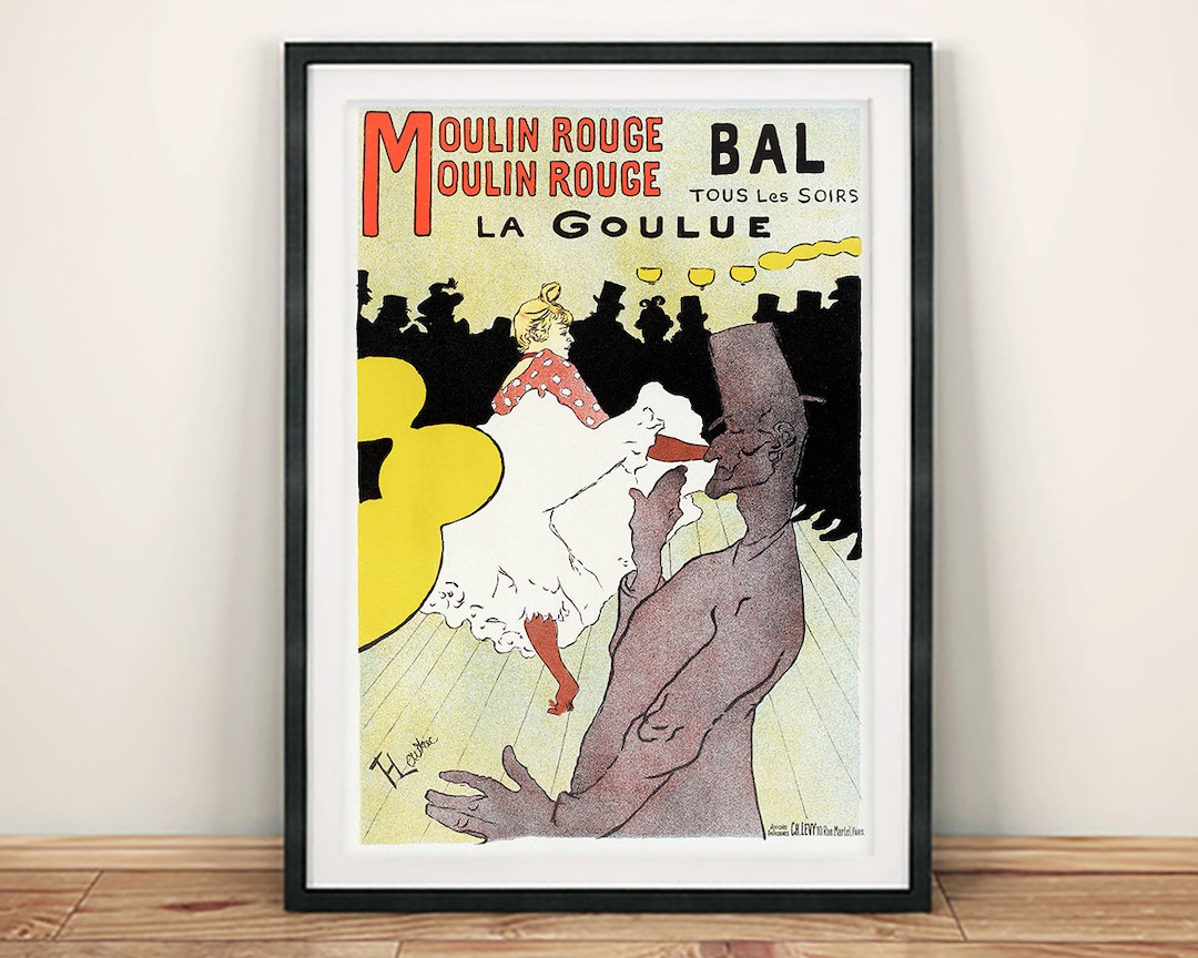 Moulin Rouge Poster: Vintage Toulouse Lautrec French Cabaret Print - Etsy