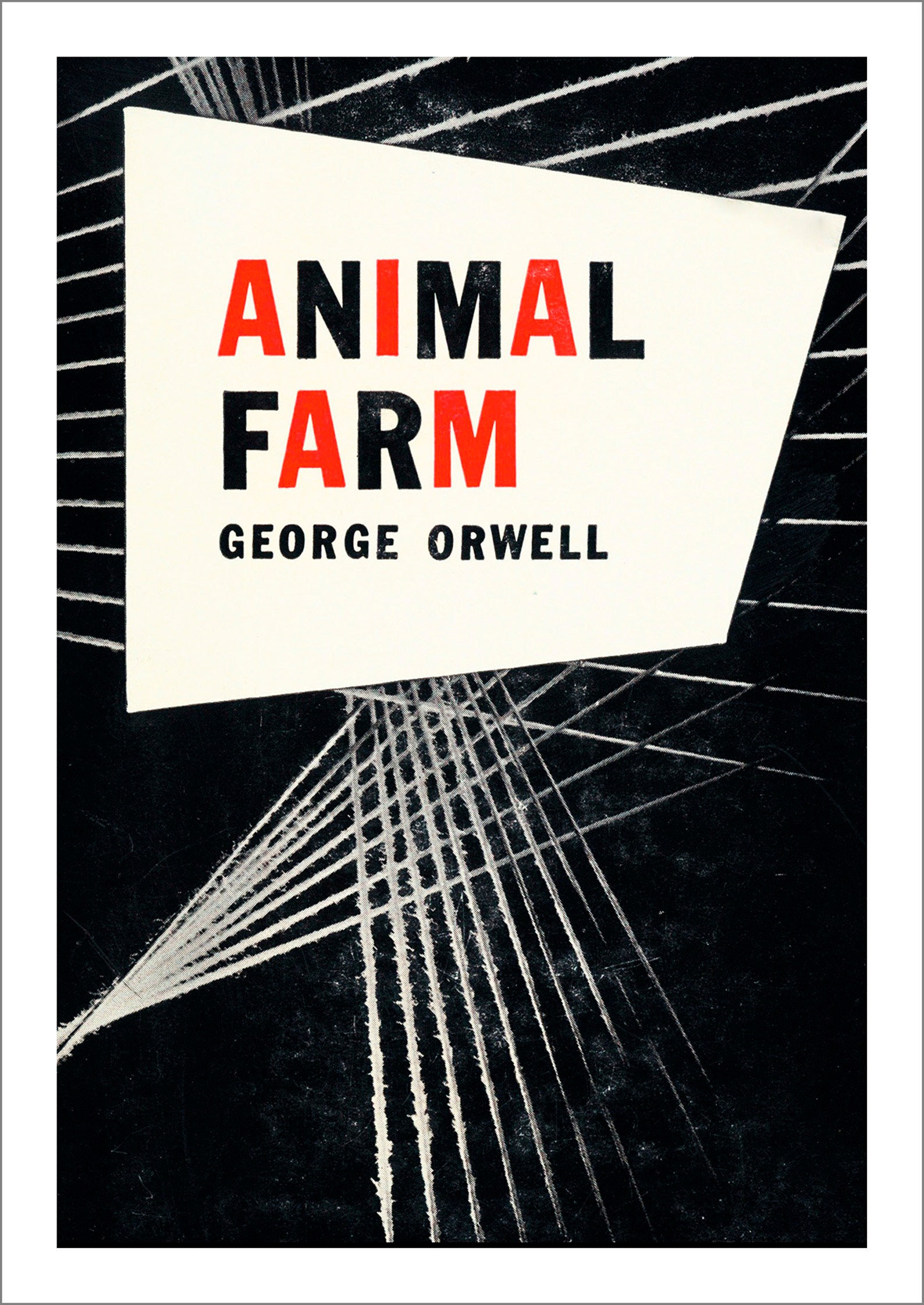 Animal Farm Poster: Vintage George Orwell Book Cover Art Print - Etsy