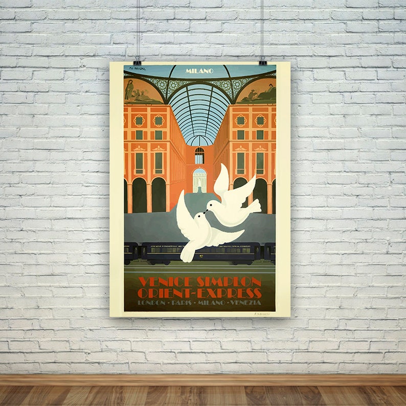 Orient Express Posters: Vintage Train Travel Prints - Etsy