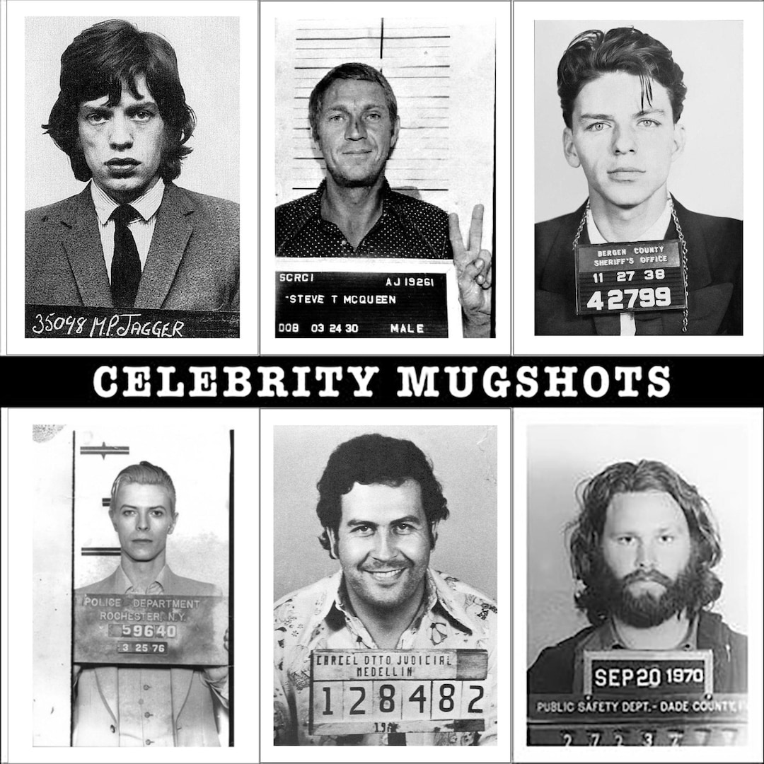Celebrity Mugshot Prints: Famous Felon Photos - Etsy