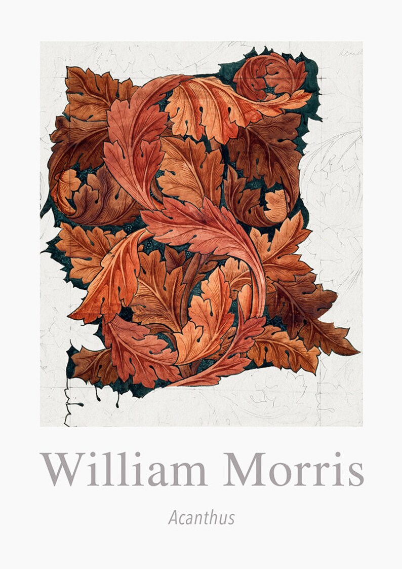 William Morris Prints: Victorian Arts and Crafts Textile - Etsy