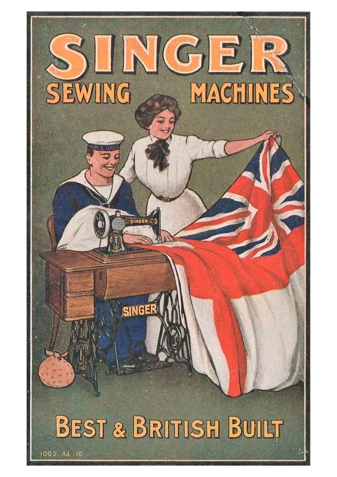 Sewing Machine Print: Vintage Singer Advert Poster - Etsy