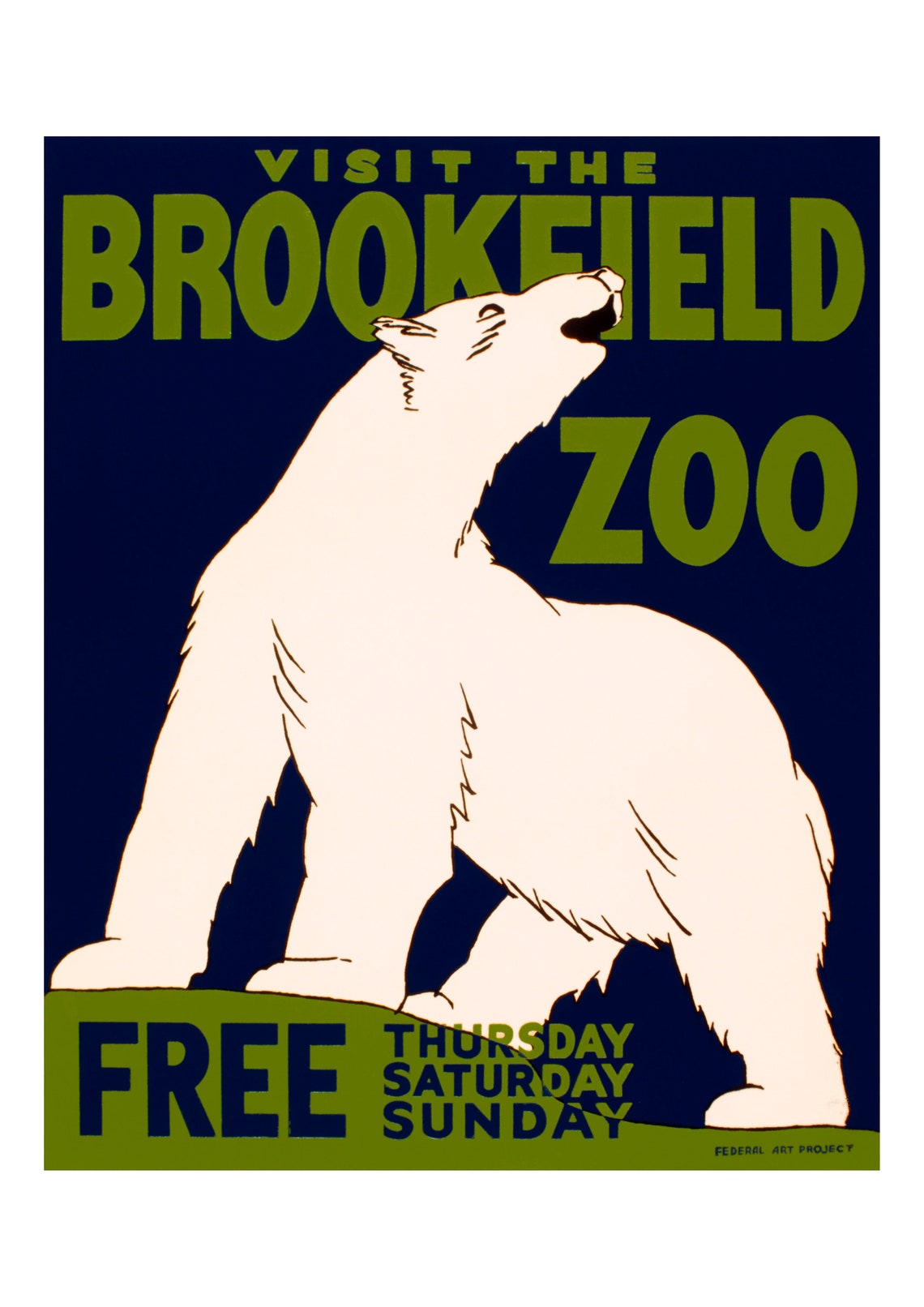 Zoo Posters: Visit the Brookfield Zoo Animal Themed Prints - Etsy