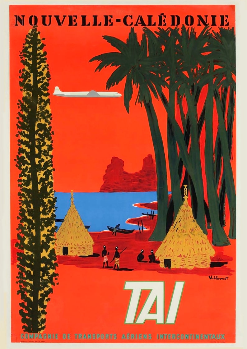 South Pacific Posters: Vintage South Seas Travel Prints - Etsy