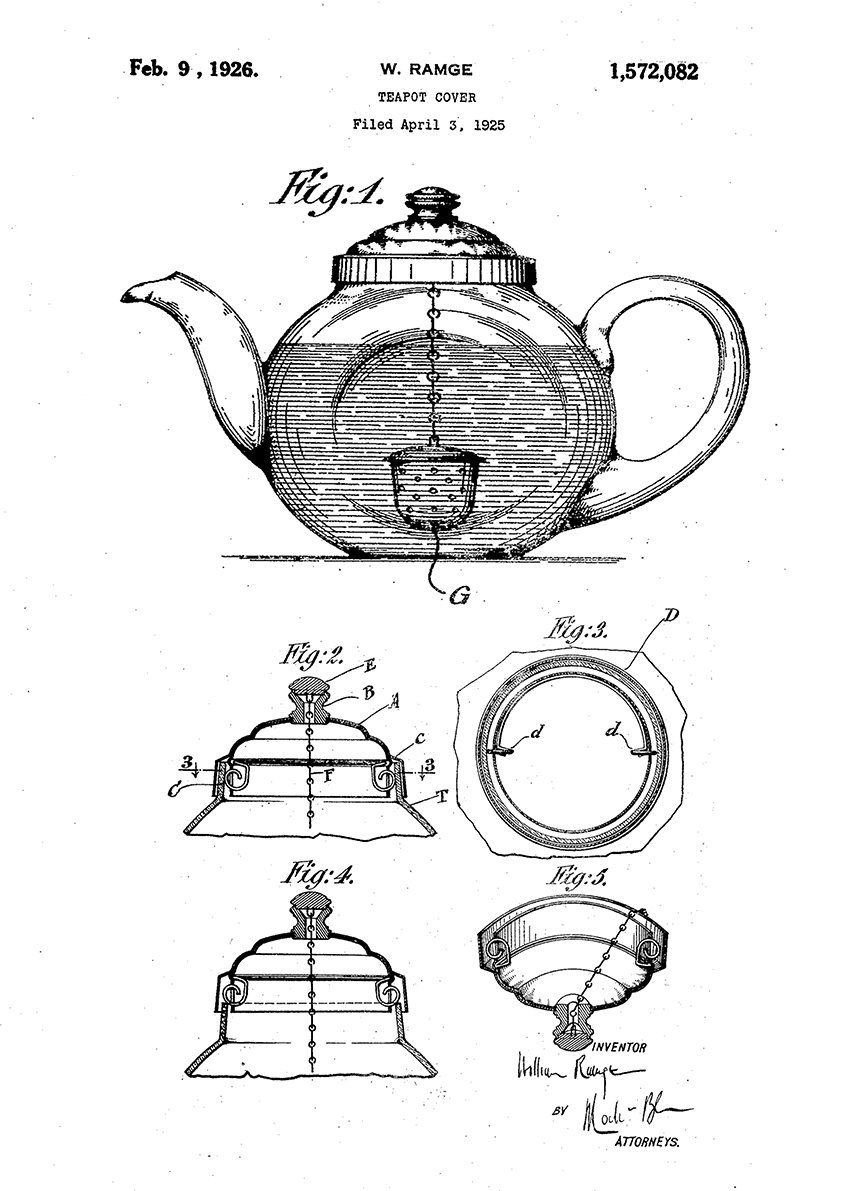 Tea Pot Patent Print: Tea-drinker Blueprint Art | Etsy
