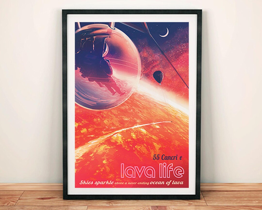 NASA Lava Life Poster, 55 Cancri E Visions of the Future - Etsy