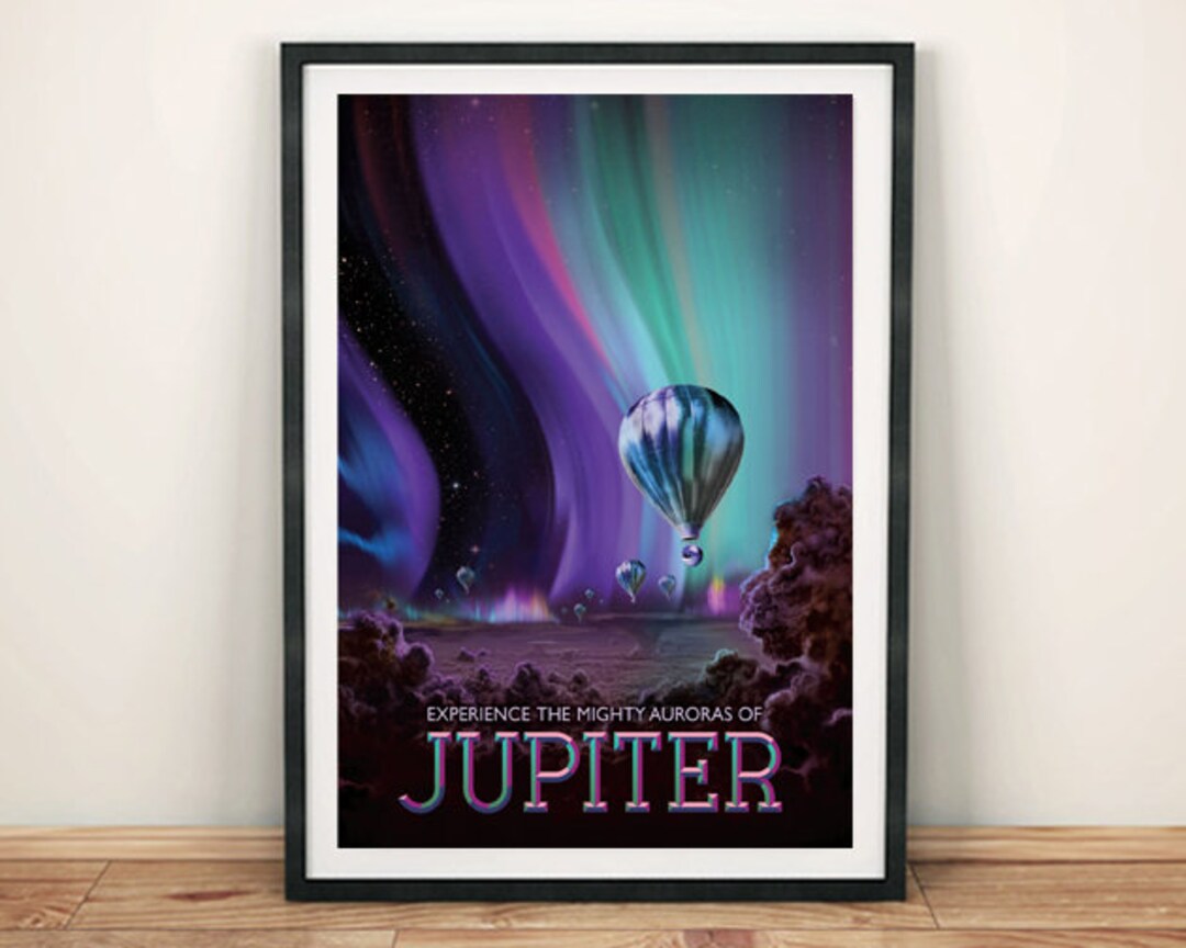 NASA Jupiter Poster, Visions of the Future - Etsy