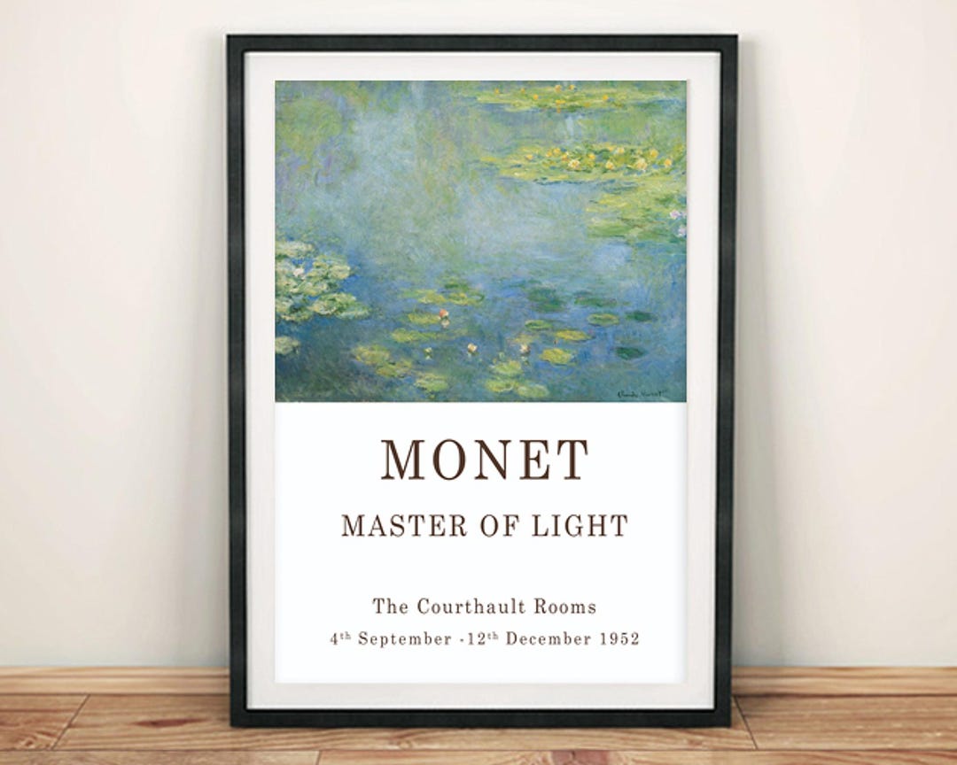 Claude Monet Poster: Impressionist Art Gallery Exhibition Print - Etsy
