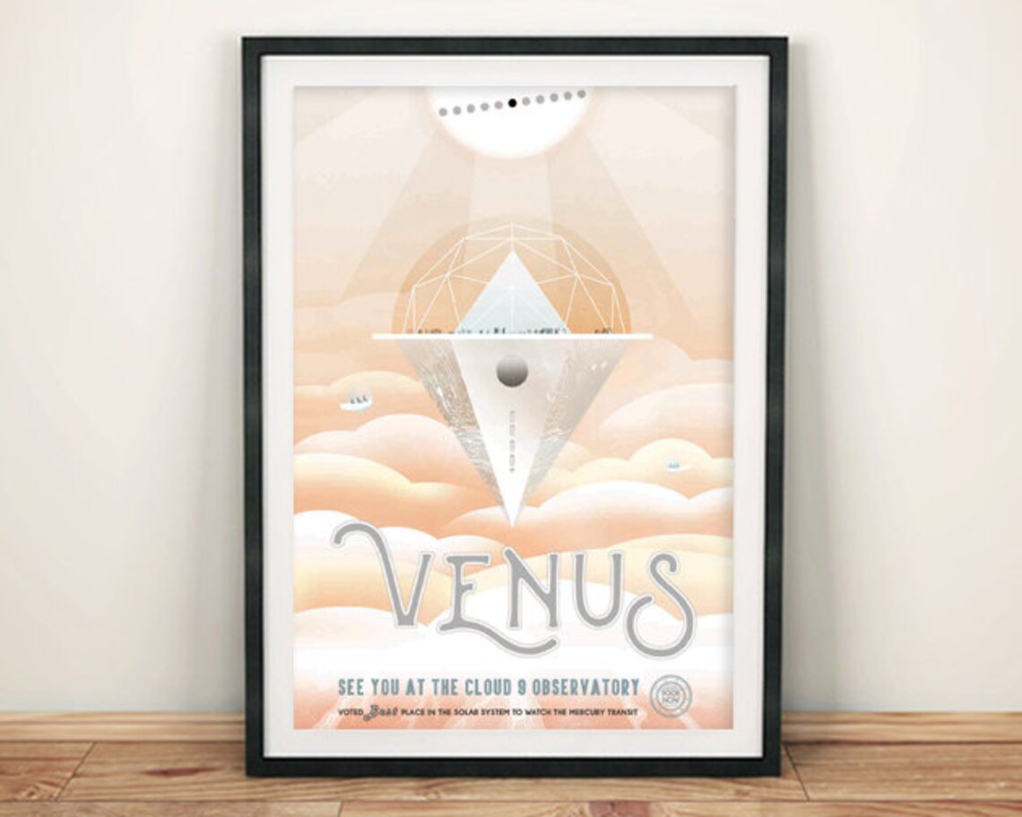 NASA Venus Poster Visions of the Future | Etsy UK