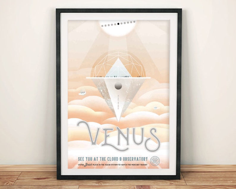 NASA Venus Poster Visions of the Future - Etsy UK