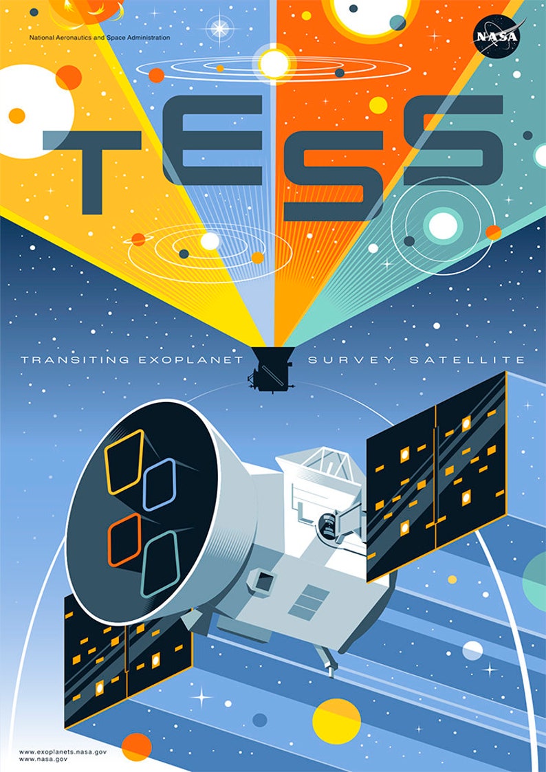 NASA Posters: Observatory Space Telescopes Hubble TESS - Etsy UK