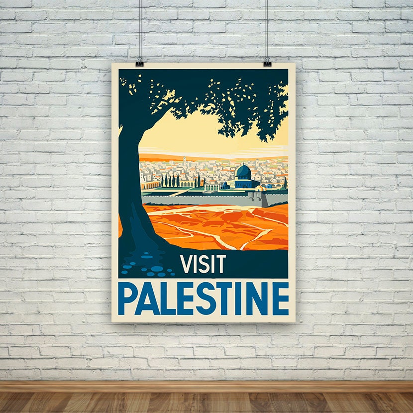 Palestine Poster: Vintage Middle East Travel Poster - Etsy