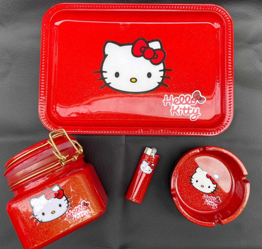 Hello Kitty Weed Rolling Tray or Tray Set - Etsy