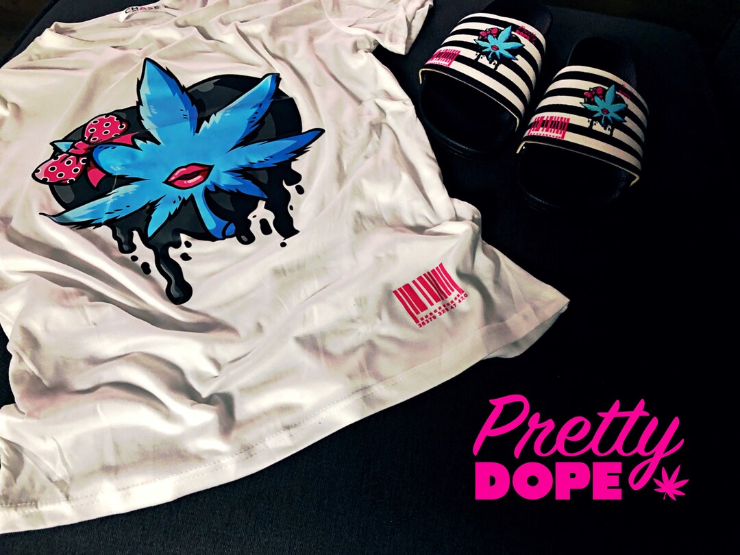 Pretty Dope Logo Tee Cannabis Hemp HTC T-shirt - Etsy