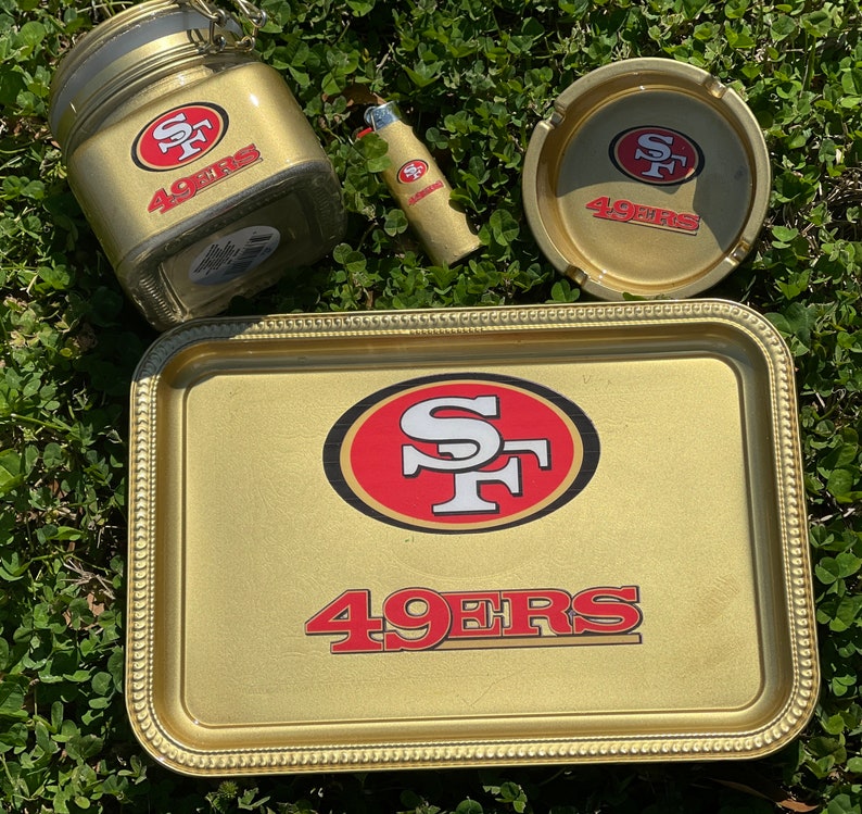 San Francisco 49ers Inspired Rolling Tray or Tray Set - Etsy