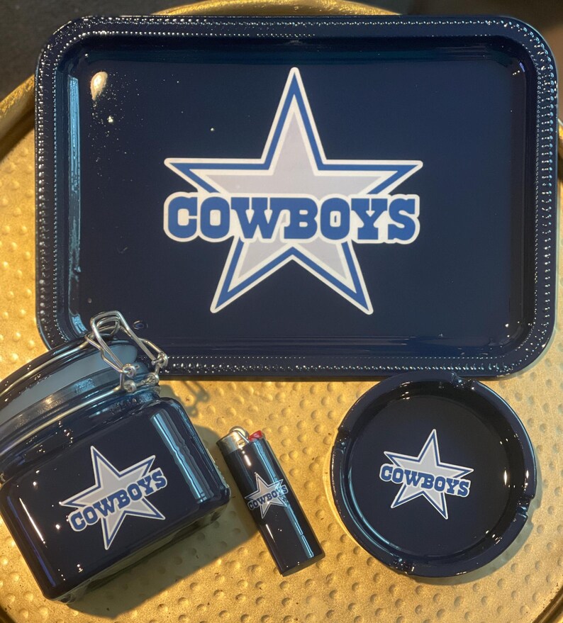 Cowboys Weed Rolling Tray or Tray Set - Etsy