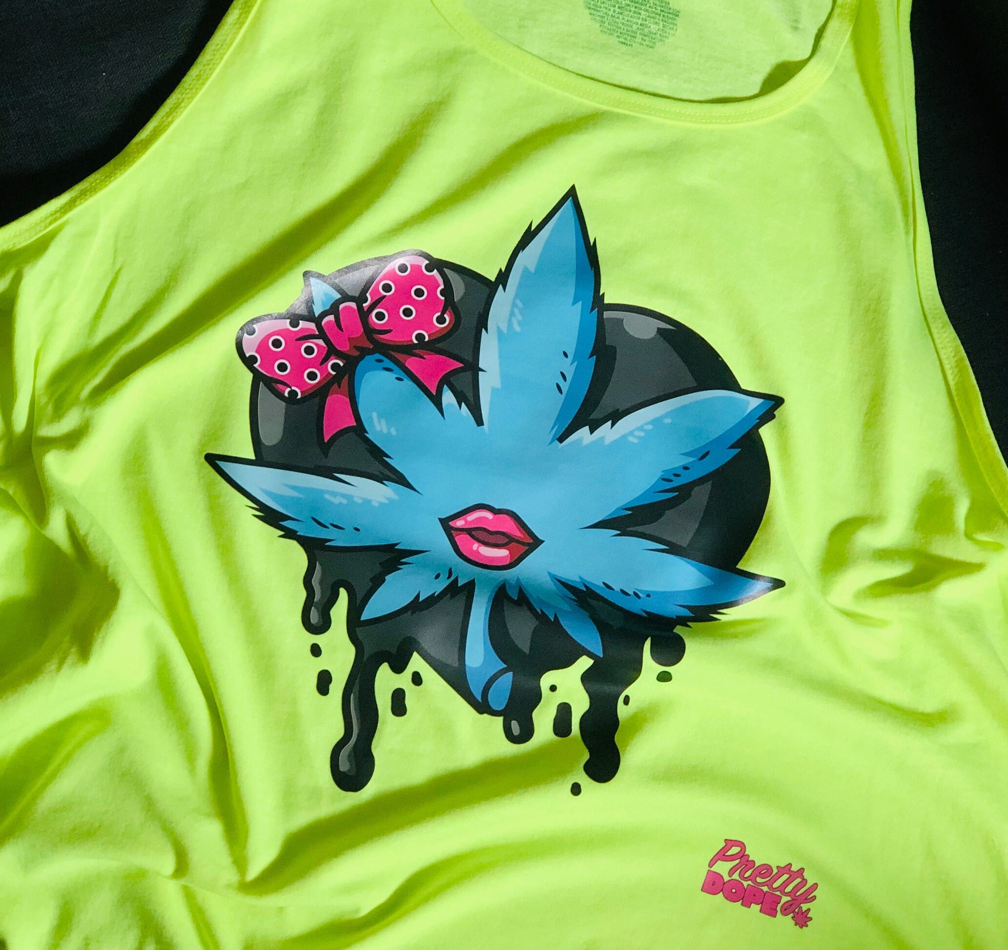Pretty Dope Logo Tee Cannabis Hemp HTC T-shirt - Etsy