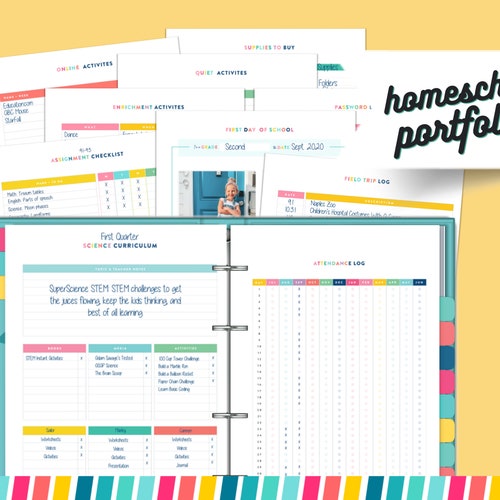 Homeschool Portfolio - Etsy