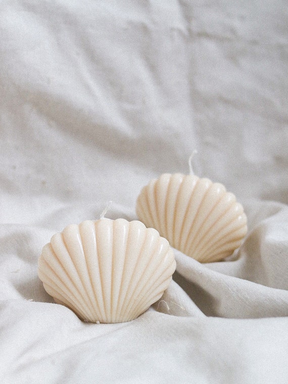 Minimal Shell Candle - Etsy