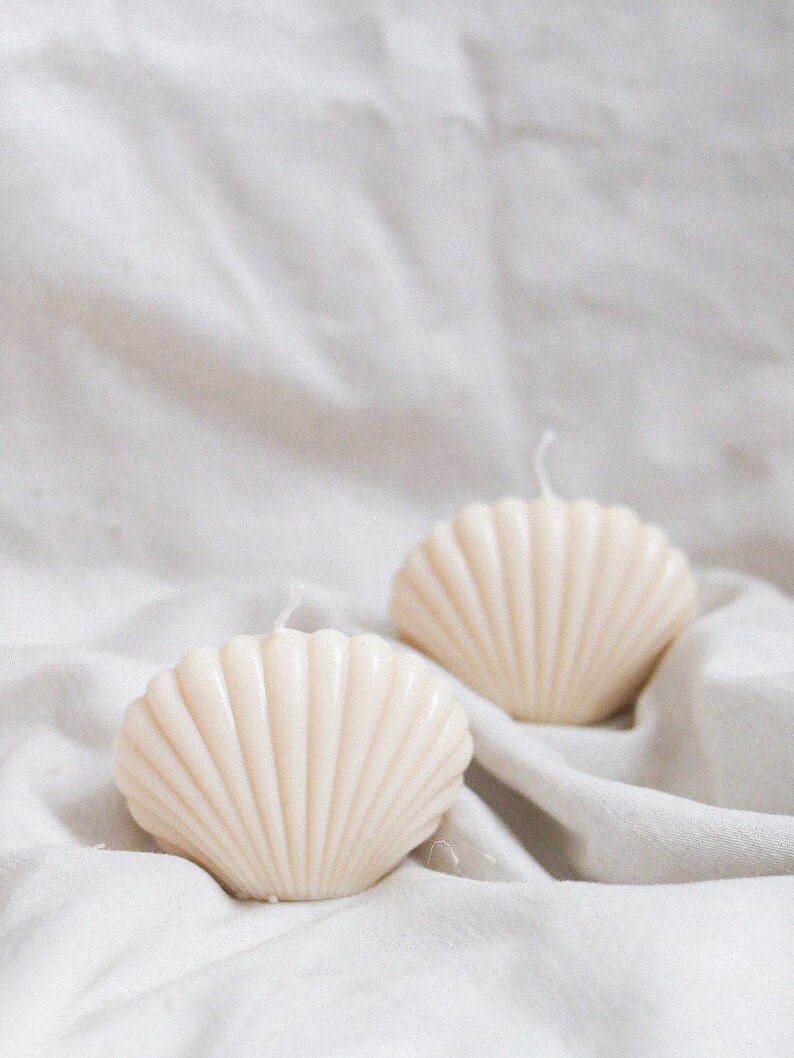 Minimal Shell Candle - Etsy