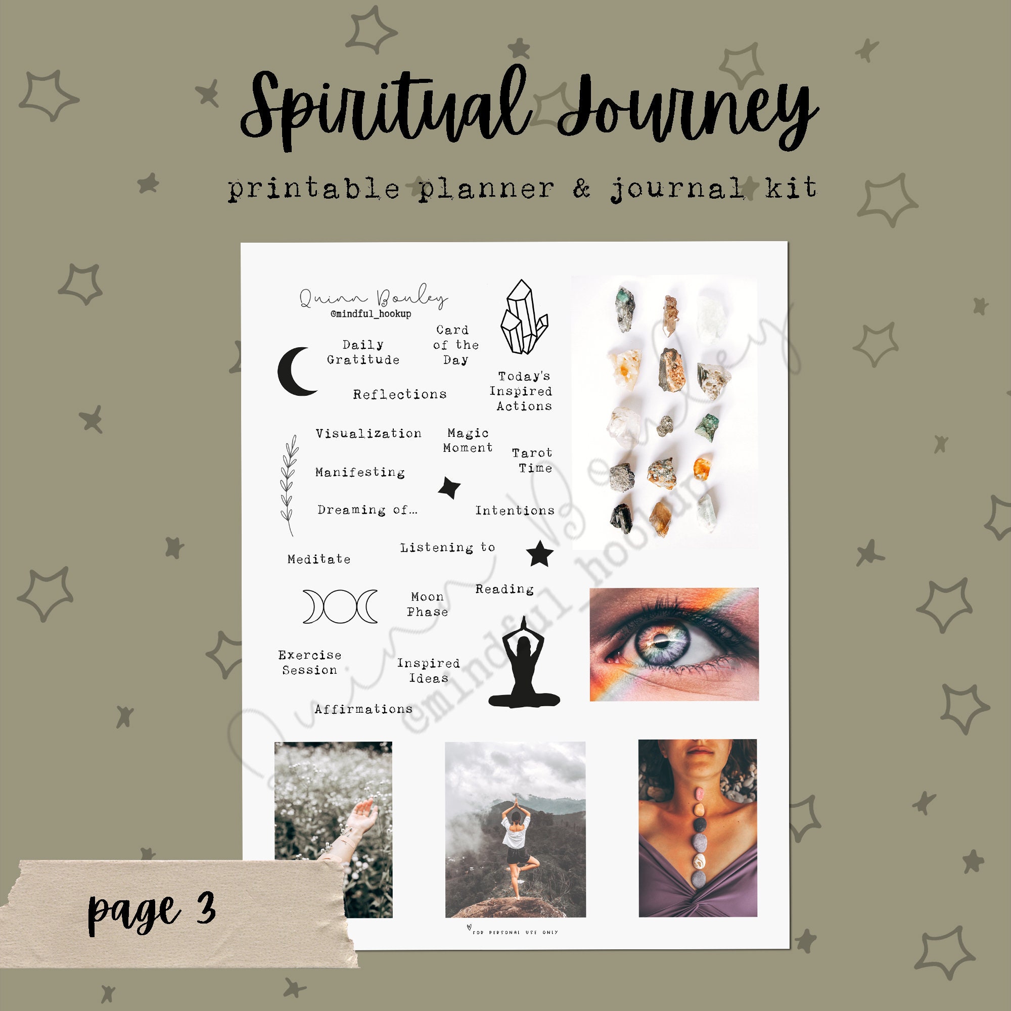 Spiritual Journey Journal & Planner Kit / Documenter PDF | Etsy