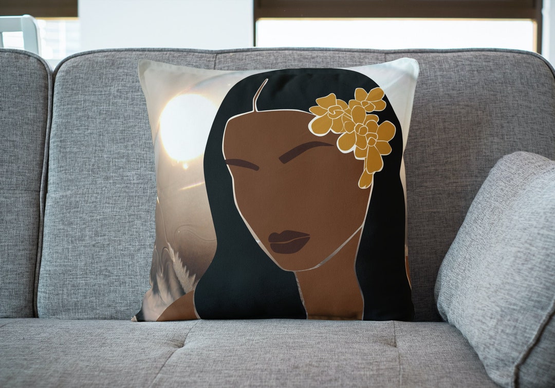 Printable BIPOC Female Empowerment Art, Winter Blossom, Instant Digital ...