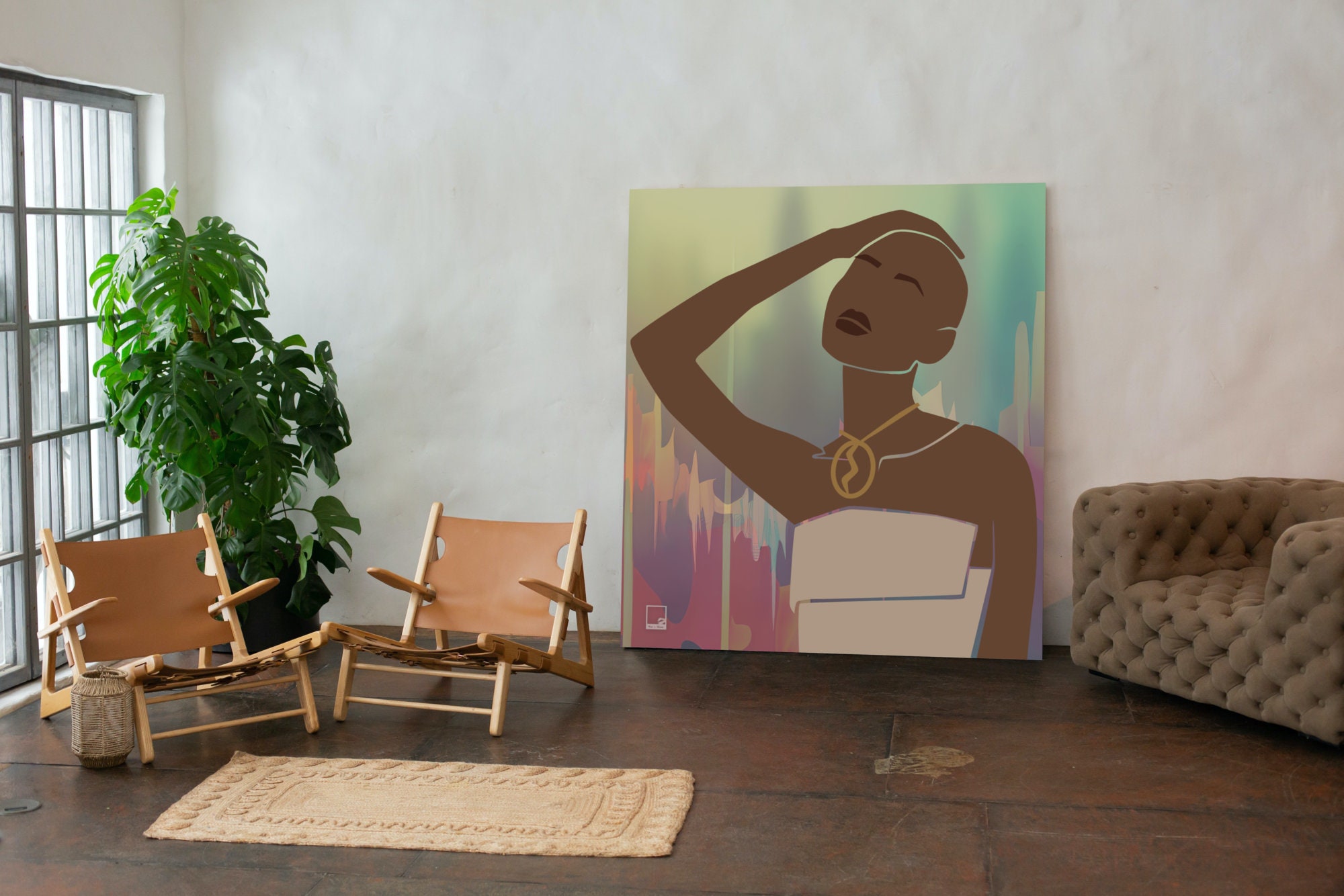 BIPOC Female Art Print: Rainbow Spectrogram, Empowerment (digital ...